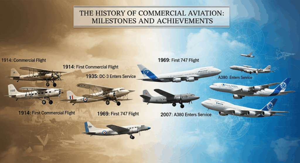 The History of Commercial Aviation: Milestones and Achievements ...